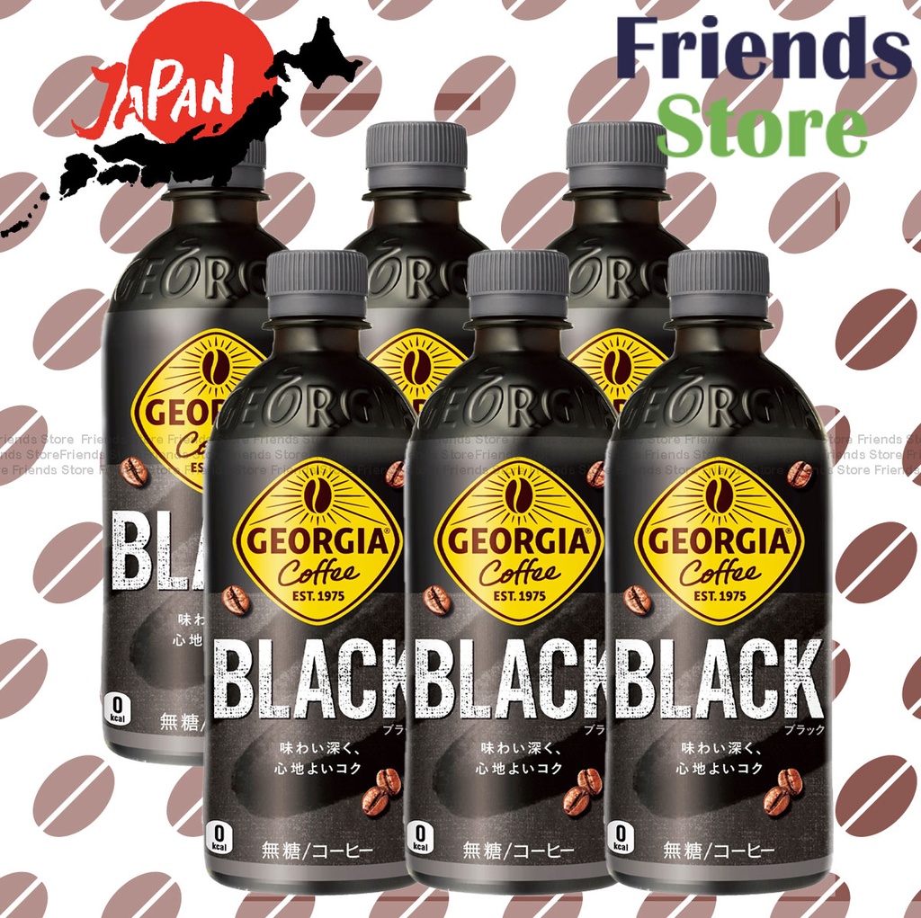 Coca-Cola - Japan GEORGIA Black Coffee (500ml X 6) | Friends Store